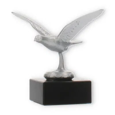 Pokal Metallfigur fliegende Taube – mit Gravur