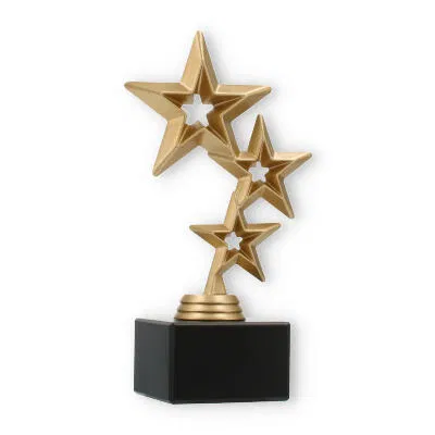 Trophy Jupiter star plastic figure, 19.2cm with engraving