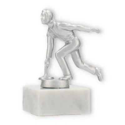 Trophy Metal Figure Curling Stick Men - Engravable