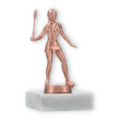 Pokal Metallfigur Squash Damen – personalisierbar mit Gravur