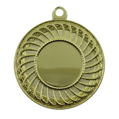 Medaille Rafael – goldfarben mit Gravur und Emblem
